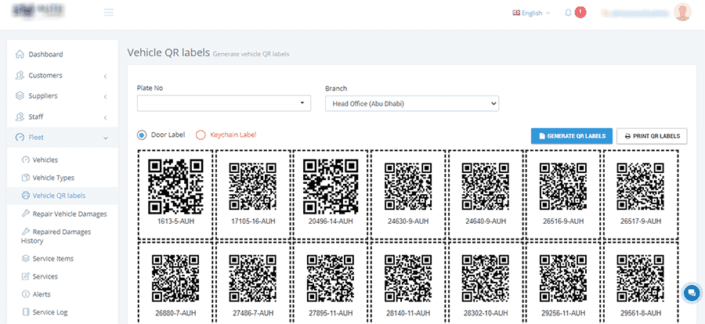 How to manage Vehicle QR Labels | Speed Auto Systems